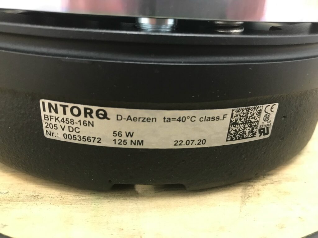 Estator do Freio Intorq BFK458-16N 205V DC 56W 125Nm – Lenze – Loja ...