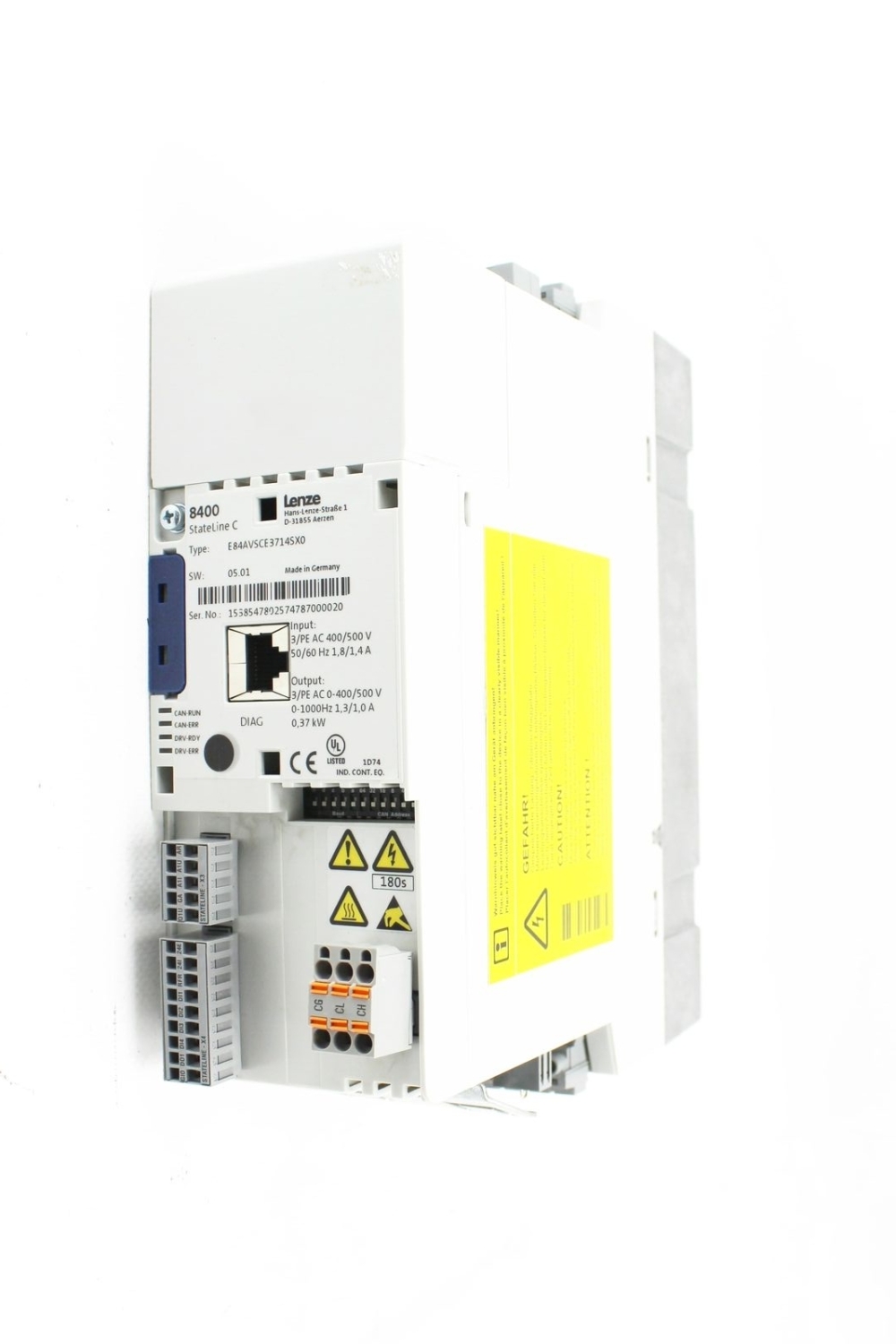 INVERSOR DE FREQUENCIA 8400 TOPLINE C - 0,37kW 400V - E84AVTCE3714SB0 ...